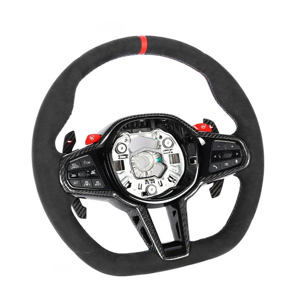 2025 LCI Style Custom Carbon Fiber Steering Wheel for G Chassis ...