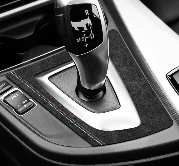 ALCANTARA / CARBON FIBER LEATHER GEARBOX INTERIOR TRIM FOR F30 / F32 ...