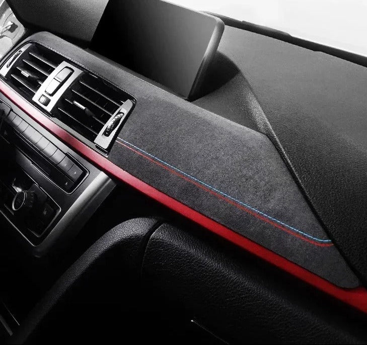 ALCANTARA / CARBON FIBER LEATHER DASHBOARD INTERIOR TRIM FOR F30 / F32 ...