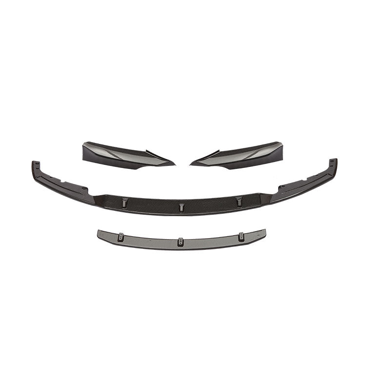 4 Piece M Style Carbon Fiber Style ABS Plastic Front Lip for F30 3 ...