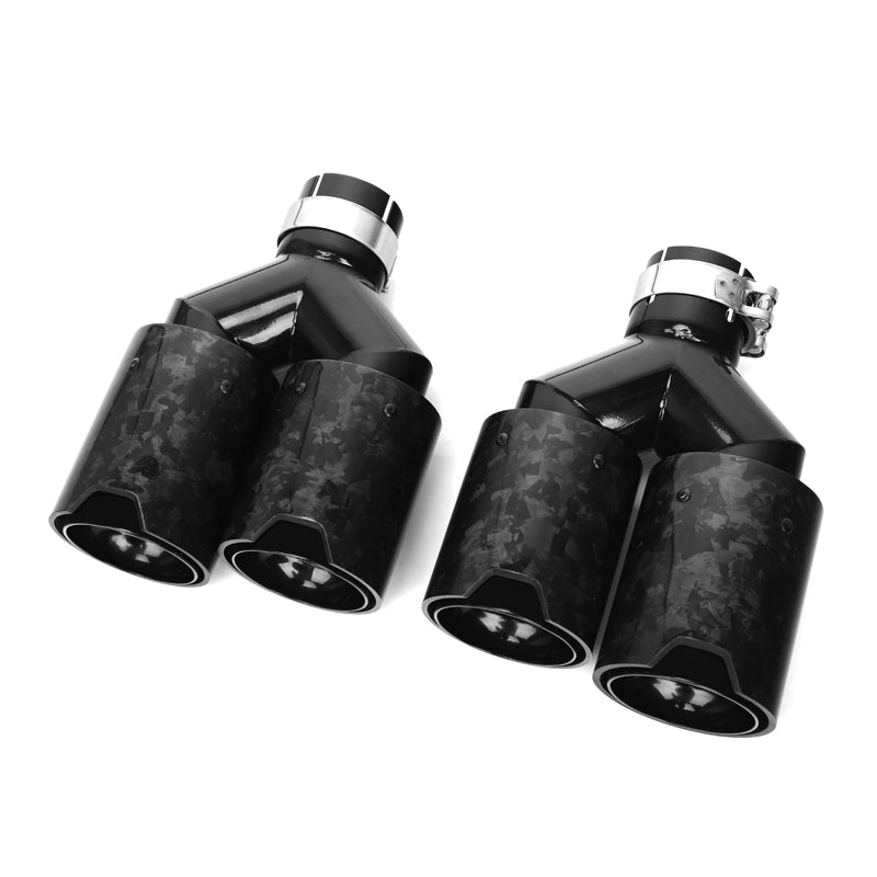 M Performance Style Forged Carbon Fiber Quad Exhaust Tips for F22 / F30 ...