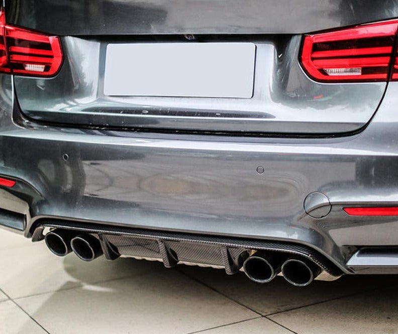 M Performance Style Carbon Fiber Rear Diffuser for F80 / F82 BMW M3 M4 ...