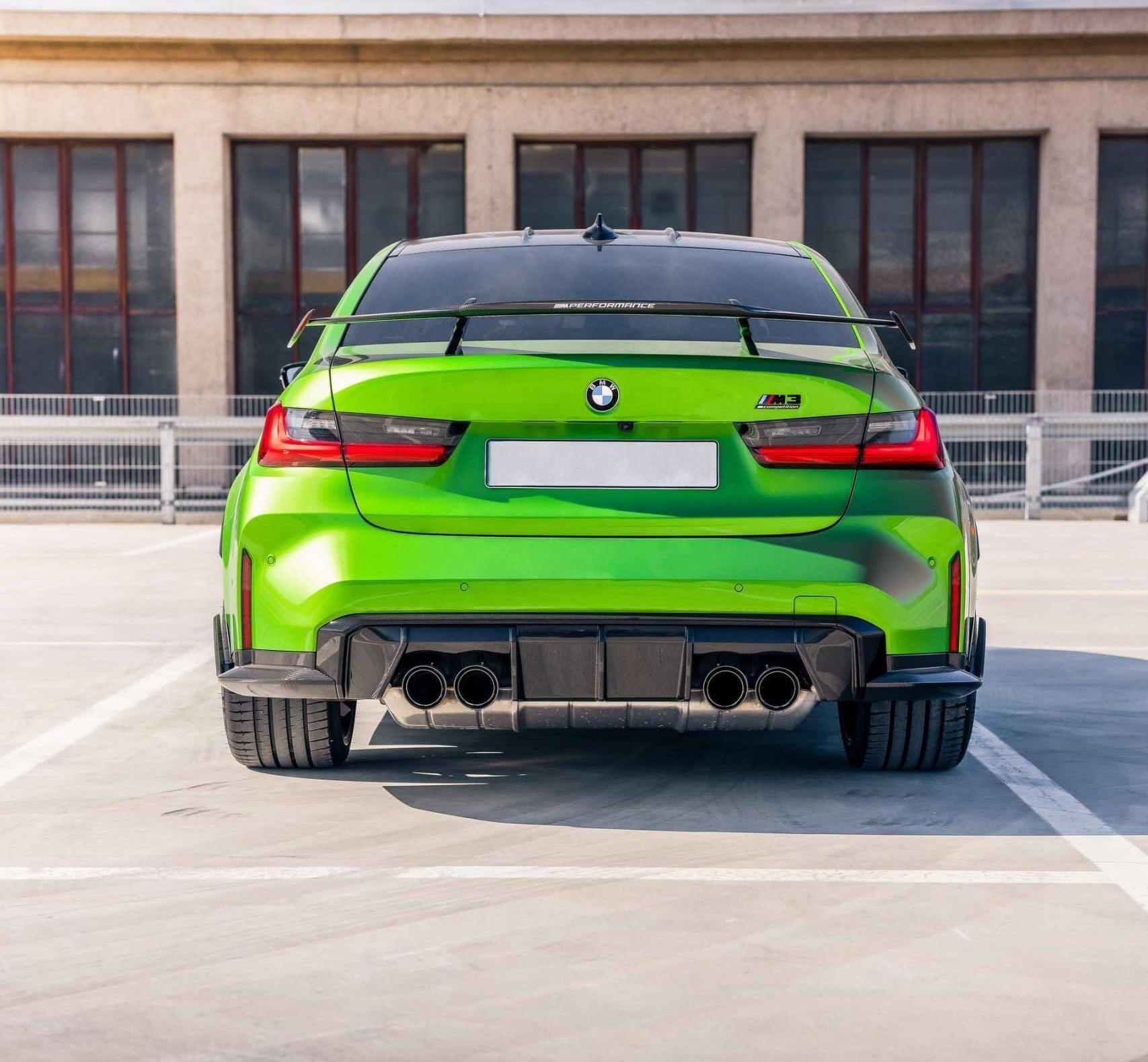 Carbon Fiber High Wing Trunk Mounted Spoiler For G20 / G28 / G80 / G82 ...