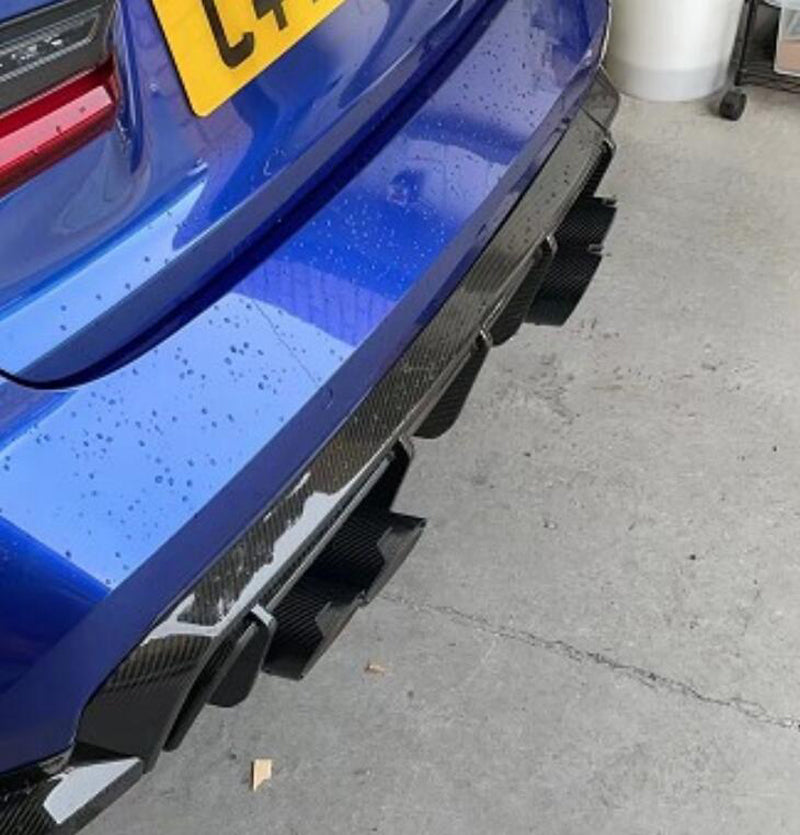 M Performance Style Stainless Steel Carbon Fiber Exhaust Tips for G80 ...